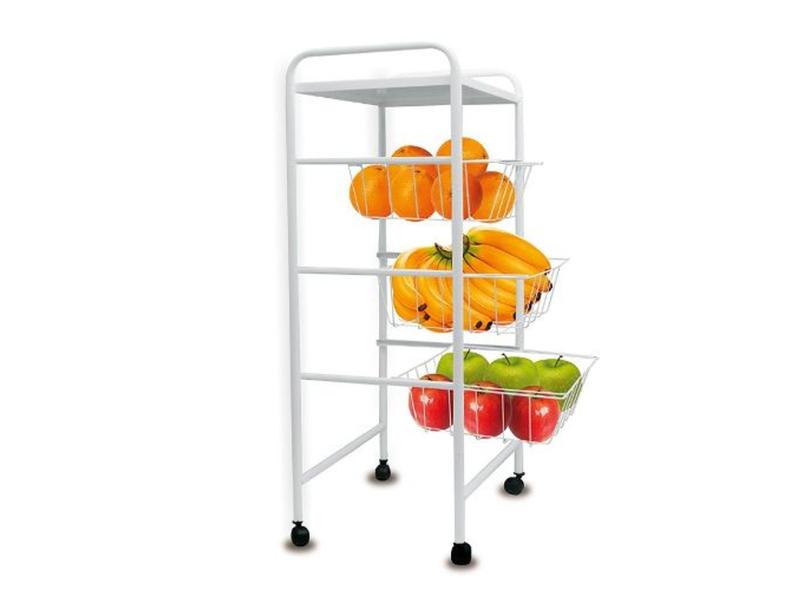 Fruteira multiuso em ferro fruteira com gaveta móvel e bandeja em ...