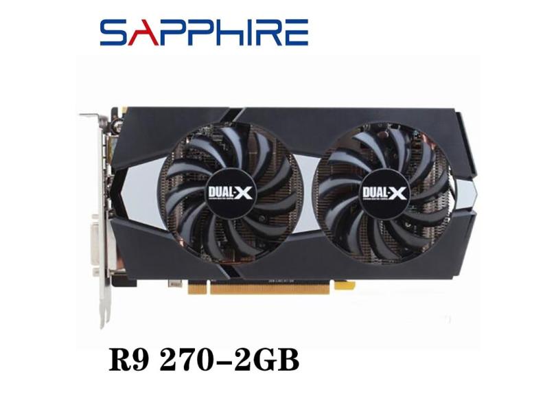 Usado sapphire r9 270 2gb placas de vídeo gpu para amd radeon r9270x ...