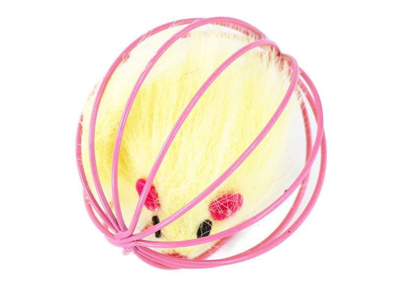 Brinquedos para gatos Rato na gaiola Brinquedos de pelúcia bola de rato para gato Pata de rato ...
