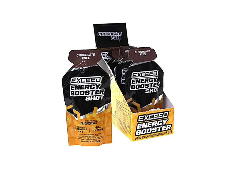 Gel de Carboidrato Exceed Booster Chocolate Fuel Sache 10 Unid com o ...