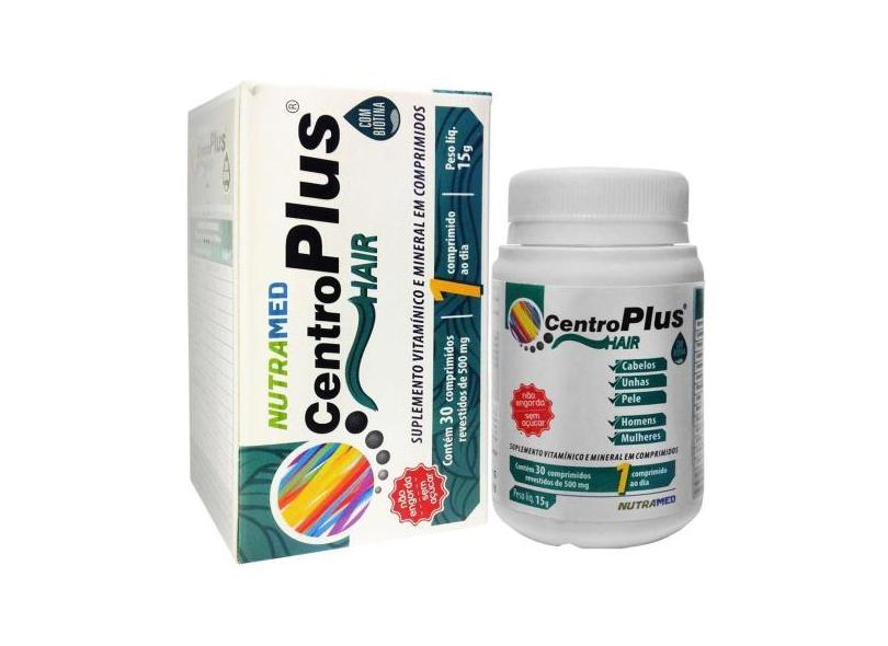 Centro Plus Hair-Suplemento Vitamínico E Mineral-30 Comprimidos-500Mg ...