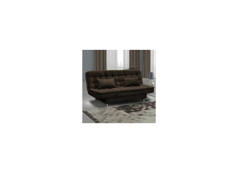 Sofá Cama 3 Lugares Maria 00513.0426 Marrom/veludo - Matrix em Promoção ...