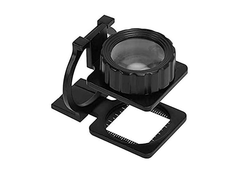 Lupa mental dobrável portátil 15X Suporte de mesa Lupa Lente de Lupa ...