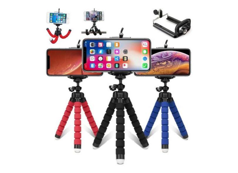 Tripé Flexível Iluminador Ring Light Anel Led Celular Universal Iphone ...