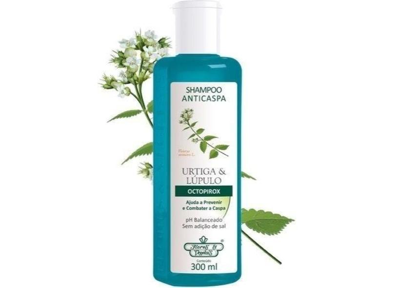 Shampoo Flores e Vegetais 300ml Anti Caspa Urtiga e Lupulo com o Melhor ...