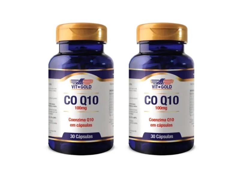 Kit 2 Coenzima Q10 100mg - 30 Cápsulas - VitGold com o Melhor Preço é ...
