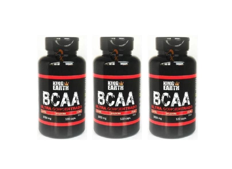 Bcaa Ultra Concentrado 360 Cápsulas/ 3000 Mg - King Earth com o Melhor ...