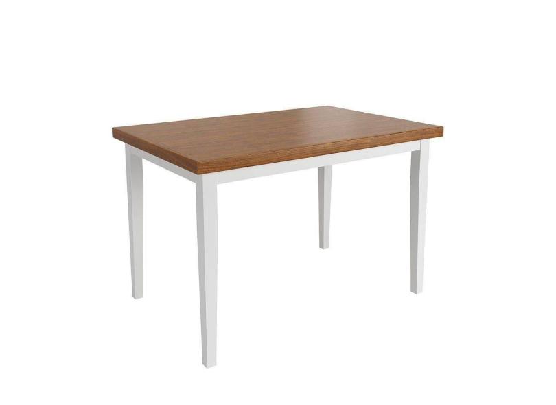 Mesa Colors Em Madeira Maciça Retangular 4 Lugares - 120 X 80cm Branco ...