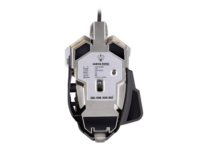 9 Botões 4 Cores Light Emitting USB Ratos Wired Gamer profissional ...