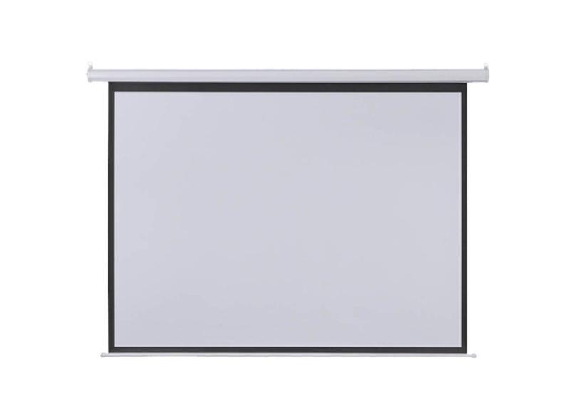Tela De Projeção Retrátil Elétrica 100'' 2,03 X1,52M Com Controle ...