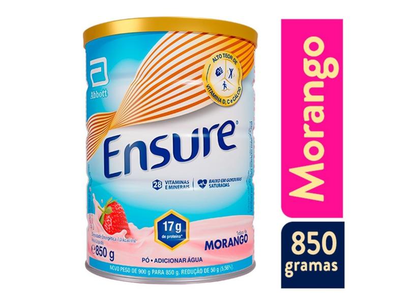 Ensure Suplemento Alimentar Especial 850g Sabor Morango - Abbott com o ...
