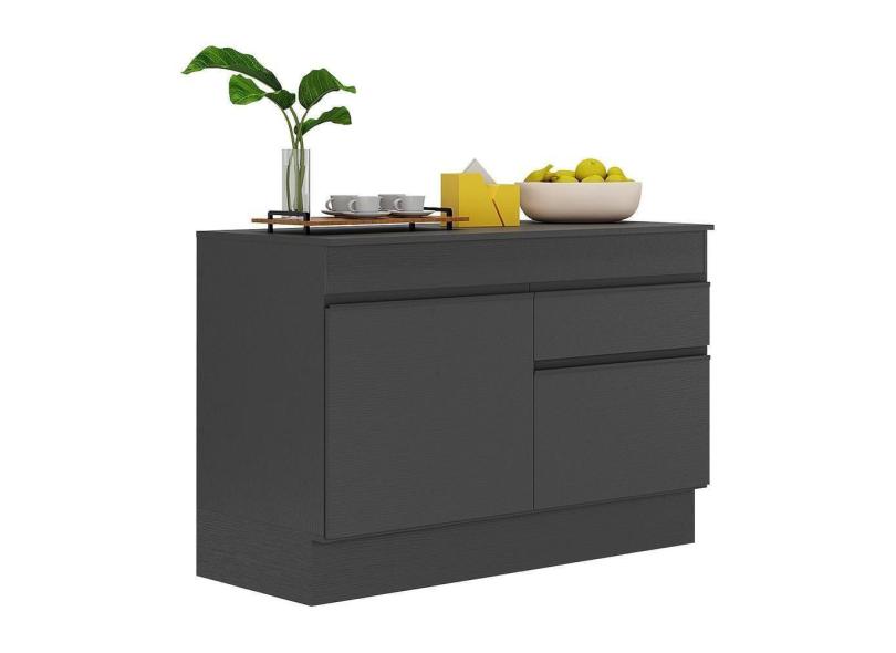 Balcão Cozinha 120cm com Rodapé 2 Portas 1 Gaveta Veneza Multimóveis ...