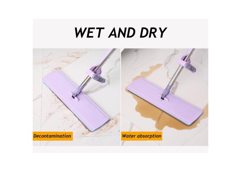 Seco e Molhado Mop Plano Mop Lavável Mop Lavador de Mão Ferramenta de ...