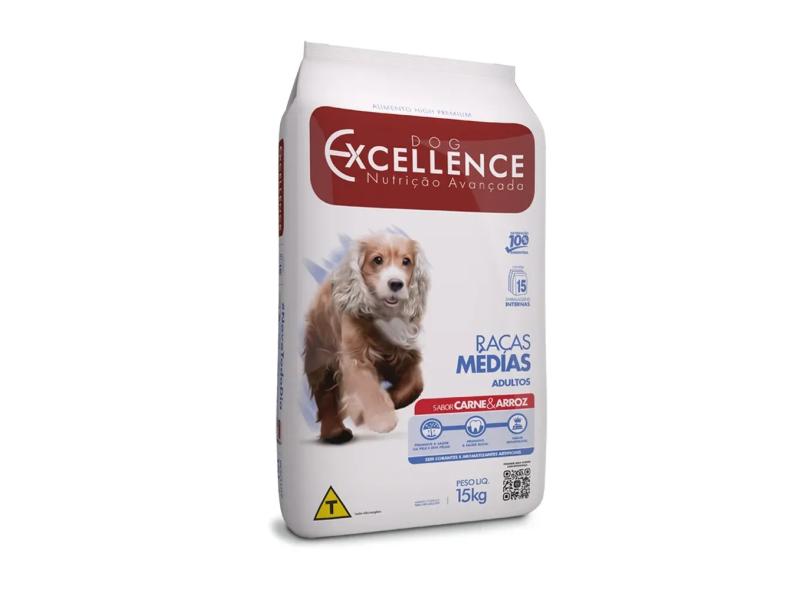 Excellence Dog Raças Médias Carne 15kg com o Melhor Preço é no Zoom
