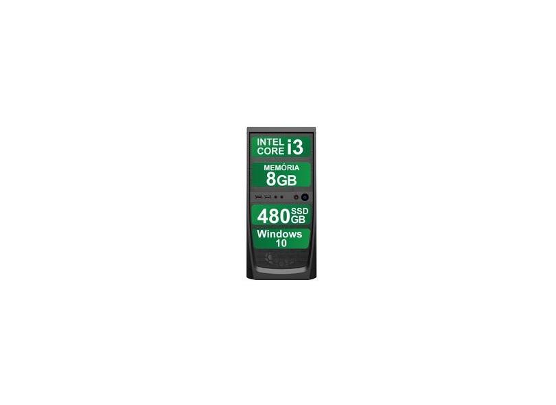 Computador PC CPU Intel Core i3 8GB SSD 480GB Windows 10 HDMI Full HD ...