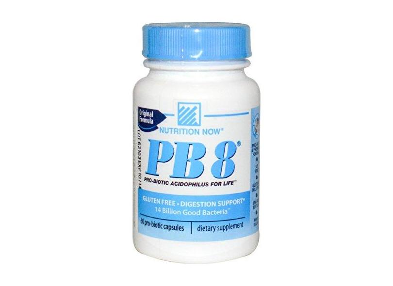 Probiótico Nutrition Now PB8 Fórmula Original (60 Cápsulas) com o ...