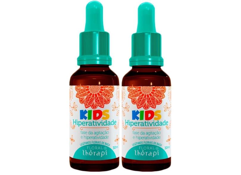 Kit 2 Floral de Bach Kids Hiperatividade Hiperacalme 30ml Floral ...
