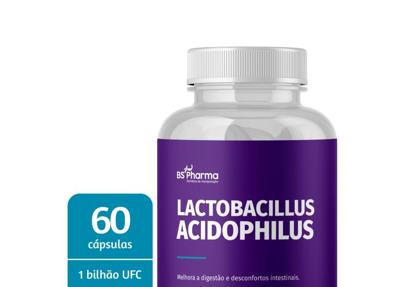 Lactobacillus Acidophilus - 1 bilhão de UFC 60 Cápsulas com o Melhor ...