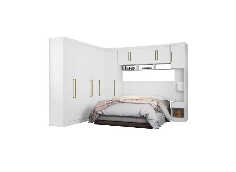 Guarda Roupa Modulado Casal Módena Composição 10 Branco 77010 Demóbile ...