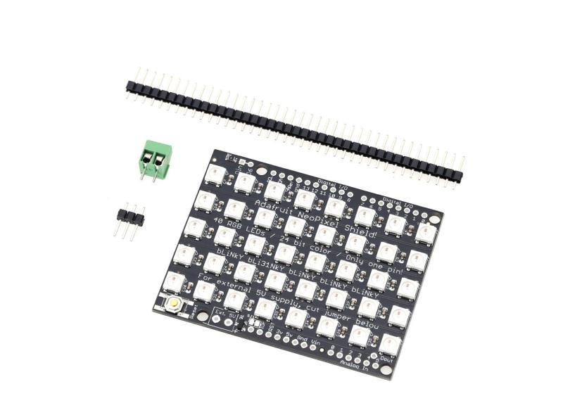 40 Bit 5 * 8 WS2812B 5050 LED rgb Built-in Full-color driver Luzes ...