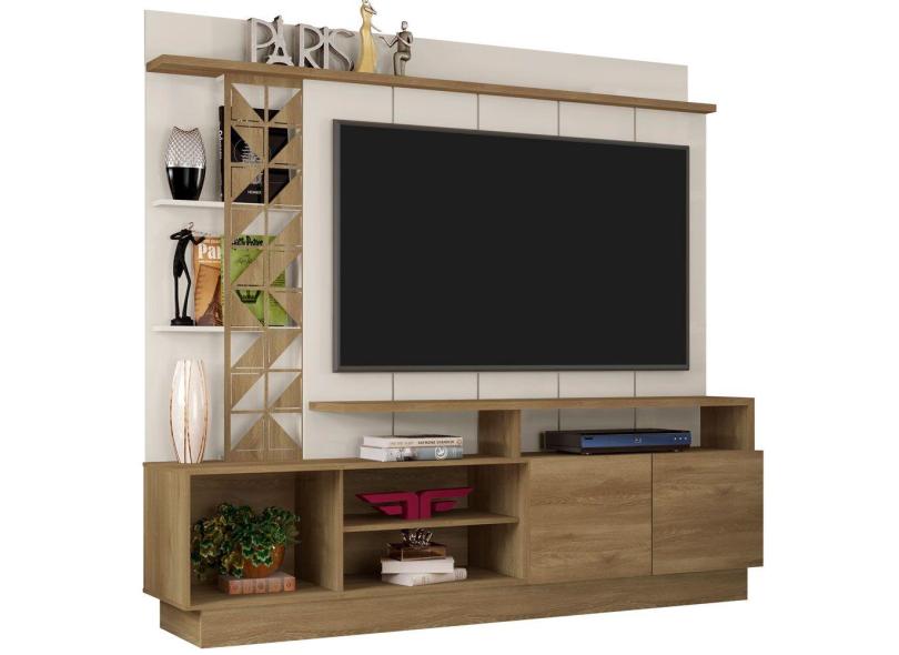 Estante Home Tv 65 Polegadas Vivaz Nature Off White Frade em Promoção é ...