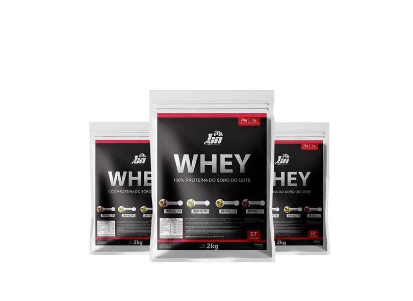 Kit 3X Whey Protein 2Kg (Refil) Whey 100% Ultra Concentrado Zero Açuca ...