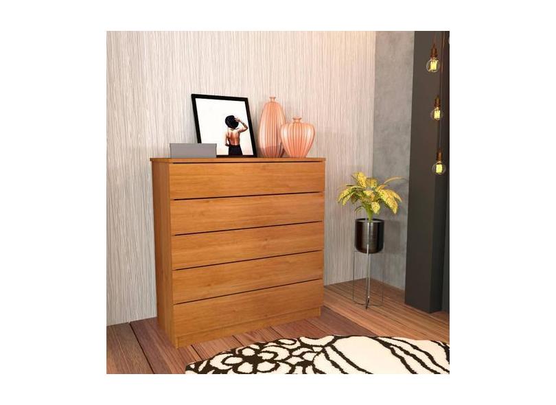 Cômoda Para Quarto Solteiro 5 Gavetas - Premium-Cinamomo - Tcil Móveis ...