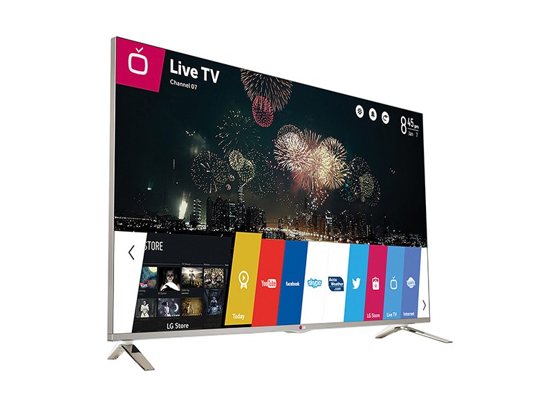 Smart TV TV LED 3D 55" LG Cinema 3D Full HD 55LB7000 3 HDMI com o ...