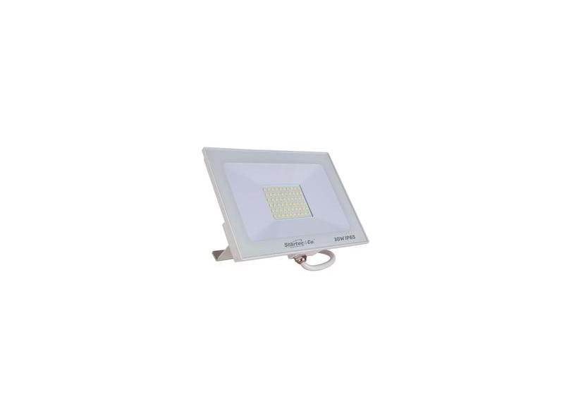 Refletor Holofote LED Branco 30W 6500K Branco Frio Bivolt a Prova D´água - Startec com o Melhor ...