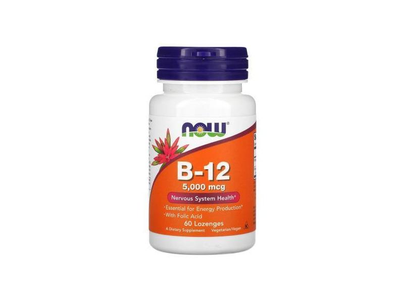Now Foods Vitamina B12 5000Mcg E Ácido Fólico 60Past com o Melhor Preço ...