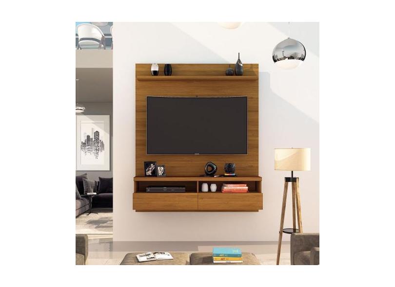 Painel Suspenso para TVs Até 50 Polegadas - Germai Royal - Freijó com o ...