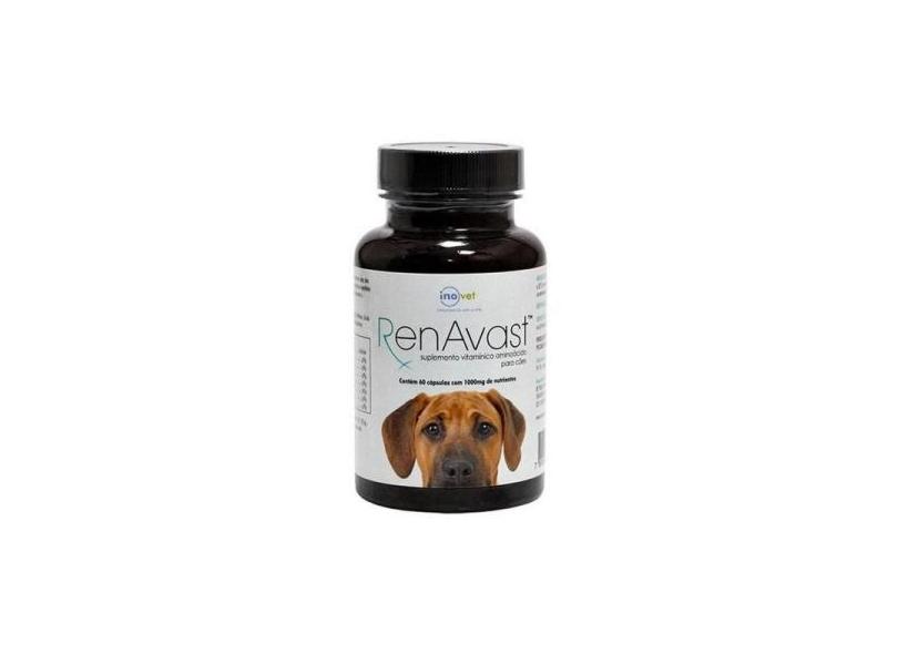 RenAvast Suplem Cães 1000mg de nutrientes 60 cápsulas Inovet com o ...