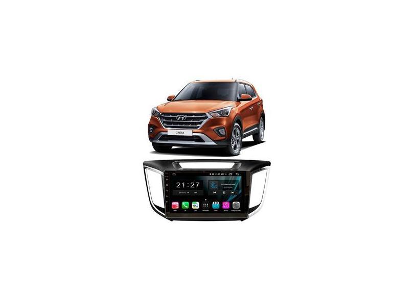 Central Multimídia Hyundai Creta 2016 a 2020 Sistema Android Baixa Aplicativos 9 Polegadas GPS ...