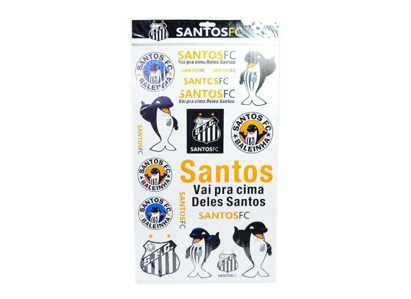 Cartela de Adesivos do Santos Oficial em Promoção é no Buscapé
