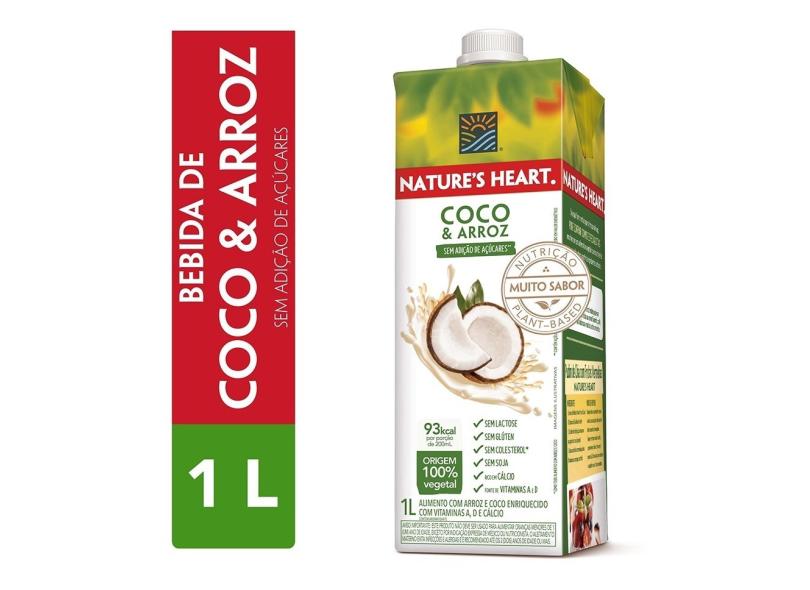 Kit 2x Bebida Vegetal De Coco Natures Heart Nestlé 1 Litro Em Promoção