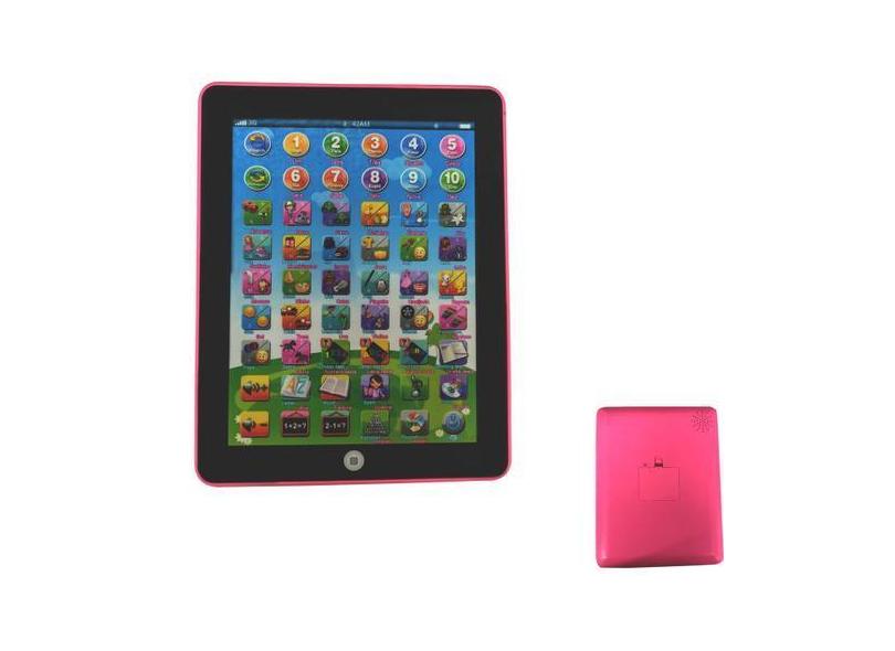 Tablet Educativo Rosa 54Funções C/Som Infantil Diversão Kids - Wellmix ...