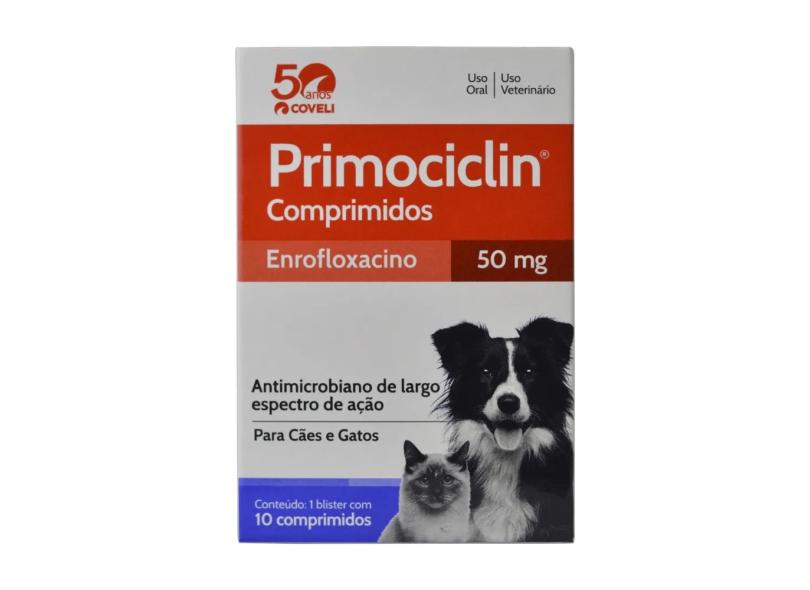 Primociclin 50mg Antimicrobiano c/ 10 Comprimidos com o Melhor Preço é ...