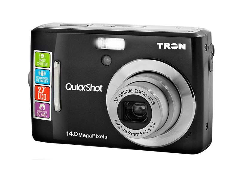 Câmera Digital Tron QuickShot 14 MP HD QS14 com o Melhor Preço é no Zoom