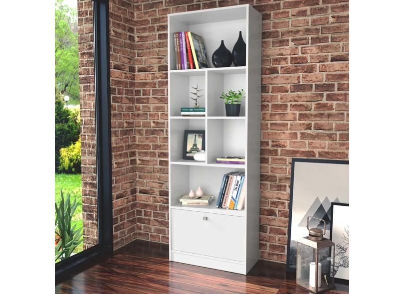 Estante Livreiro Bali com 1 Porta Basculante Nova Mobile com o Melhor ...