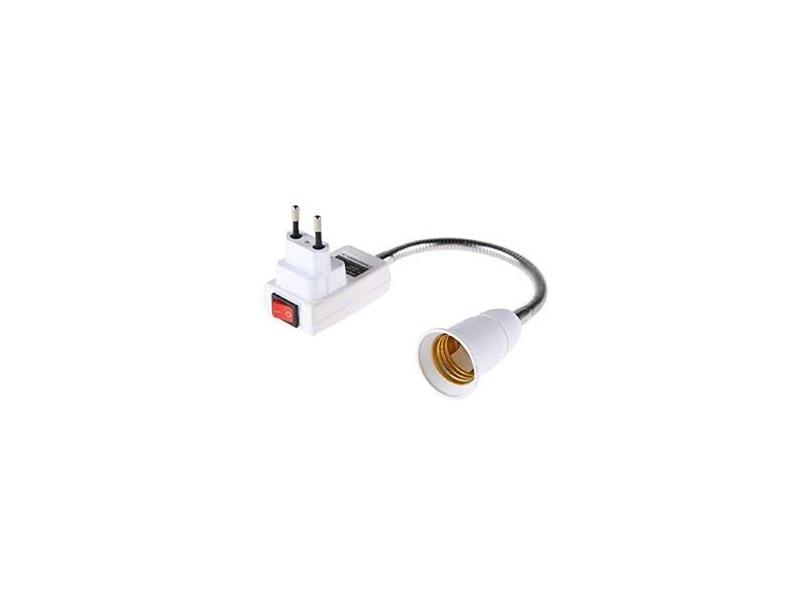 Soquete Haste Flexível Lâmpada Interruptor Tomada 40cm Luminária E27 ...