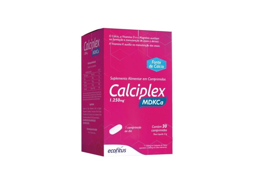 Kit 3x Calciplex Mdkca Suplemento Vitamínico De Cálcio 30 Comprimidos ...