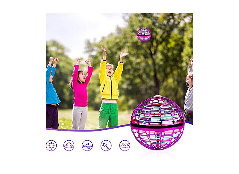 JINQII Flynova Pro Flying Spinner 2021, Magic Flying Toys Ball Indutive ...