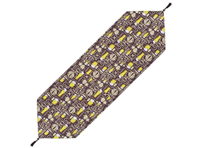 Caminho De Mesa Estampado 2,00m X 46cm Tecido Misto - Beer com o Melhor ...