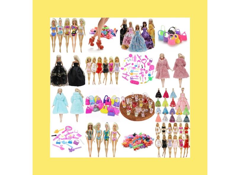 Super kit de Roupas e Acessórios para Bonecas Barbie com o Melhor Preço ...