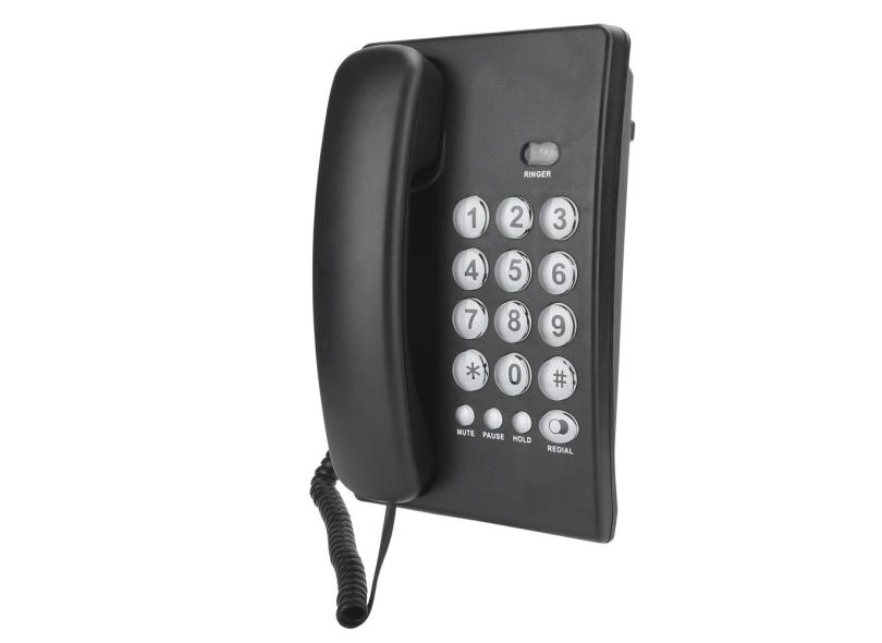 Telefone receptor para escritório, telefone fixo multifuncional para ...