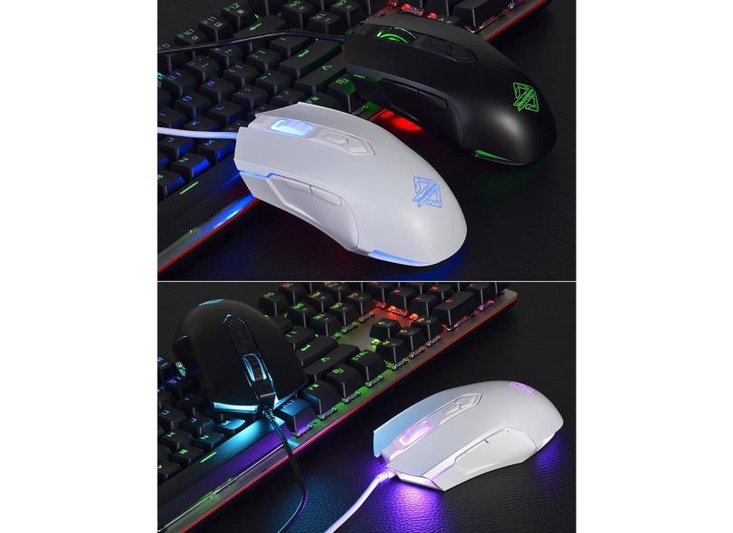 Ajazz AJ52 7 rgb retroiluminado Modos Wired Professional E-sport Gaming ...