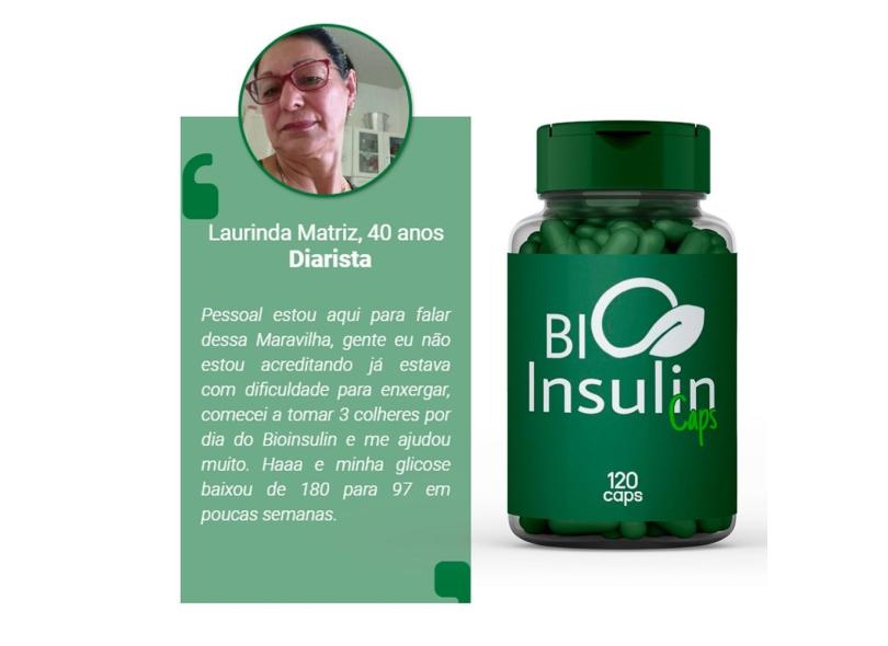 1 BioInsulin Caps 120 Capsulas Tratamento Para Diabetes 100% Natural ...