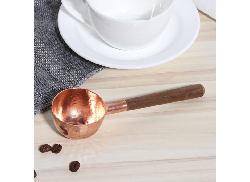 Colher Medidora Colher Medidora Colher De Café De Cobre Vermelho Com ...