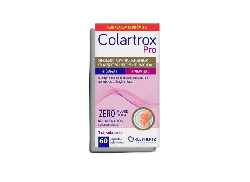 Colartrox Pro 60 Cápsulas ( Colágeno Tipo Ii + Ômega 3 + Vitamina D ...