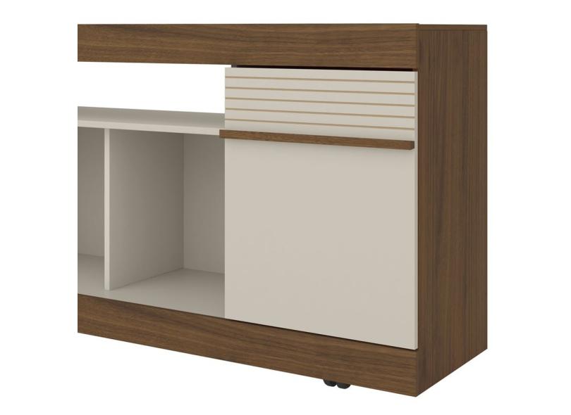 Rack Rio Para TV De Até 55" Off White Nogueira Línea Brasil com o ...